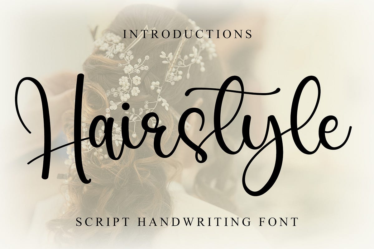 Hairstyle Font - Craftgenius - Medium