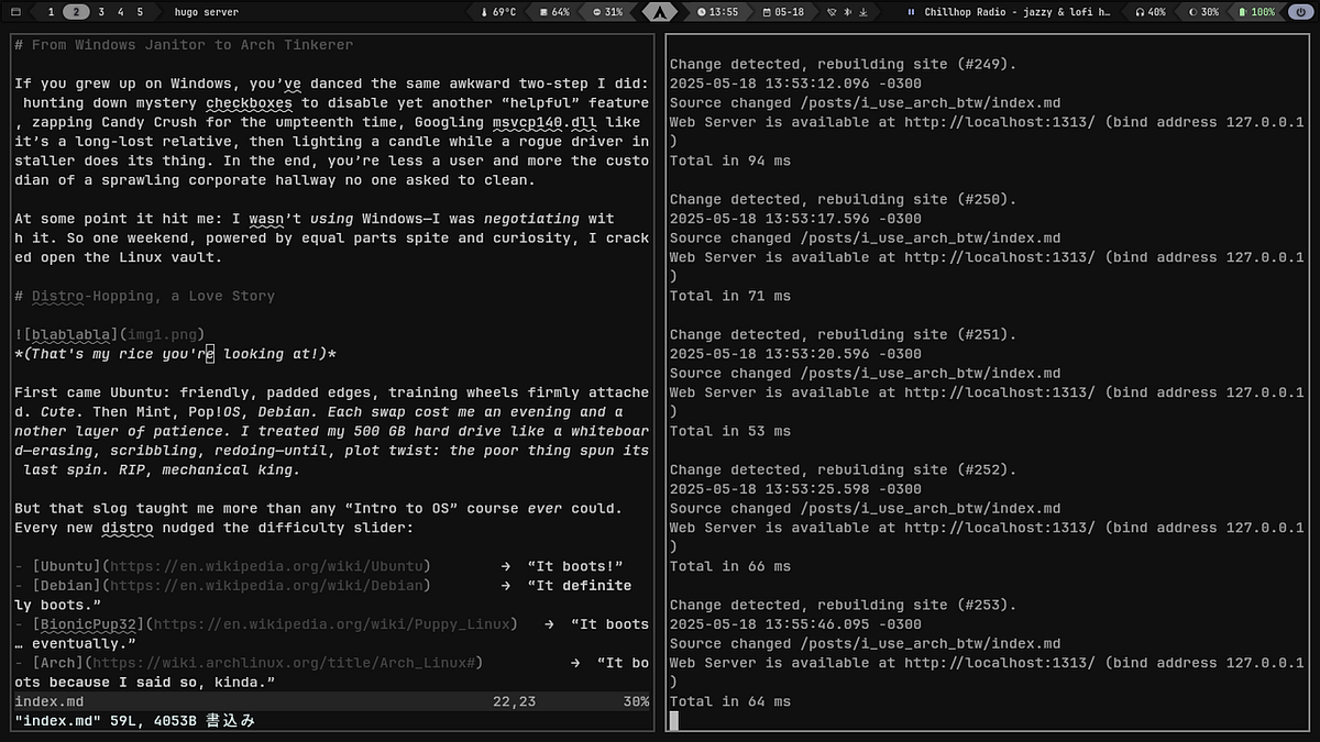 I use Arch, BTW. Because who needs sanity when you have… | by G ...