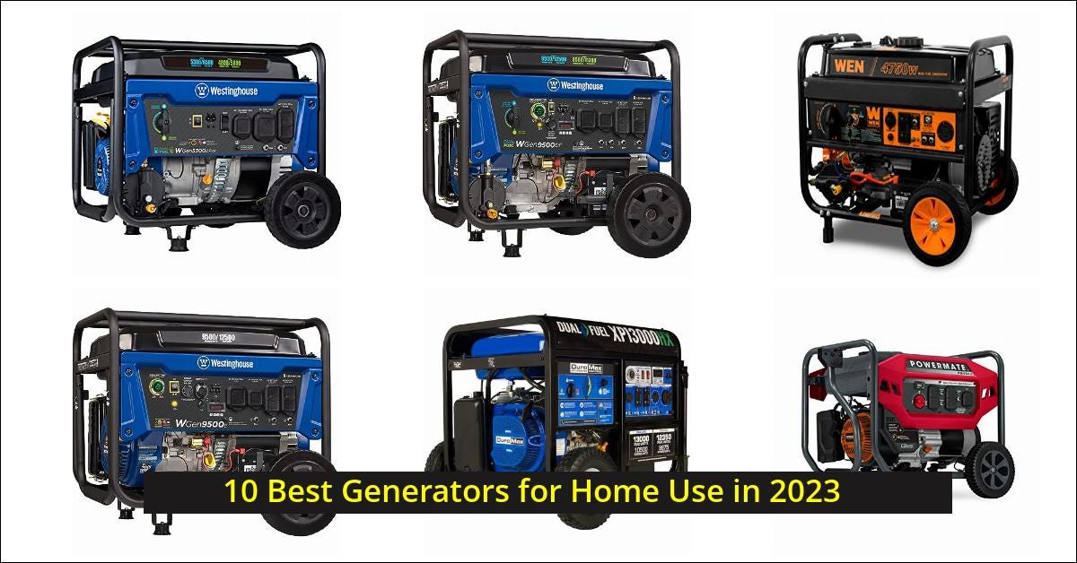 10 Best Generators for Home Use in 2023 | by Smart Home | Sep, 2024 ...