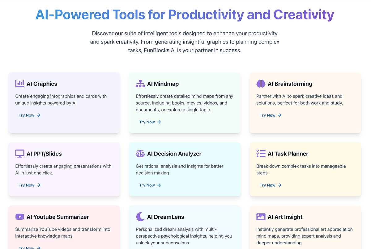 FunBlocks AI Tools: Revolutionizing AI Interactions Through Visual Thinking | by Woodpeng | Jan ...