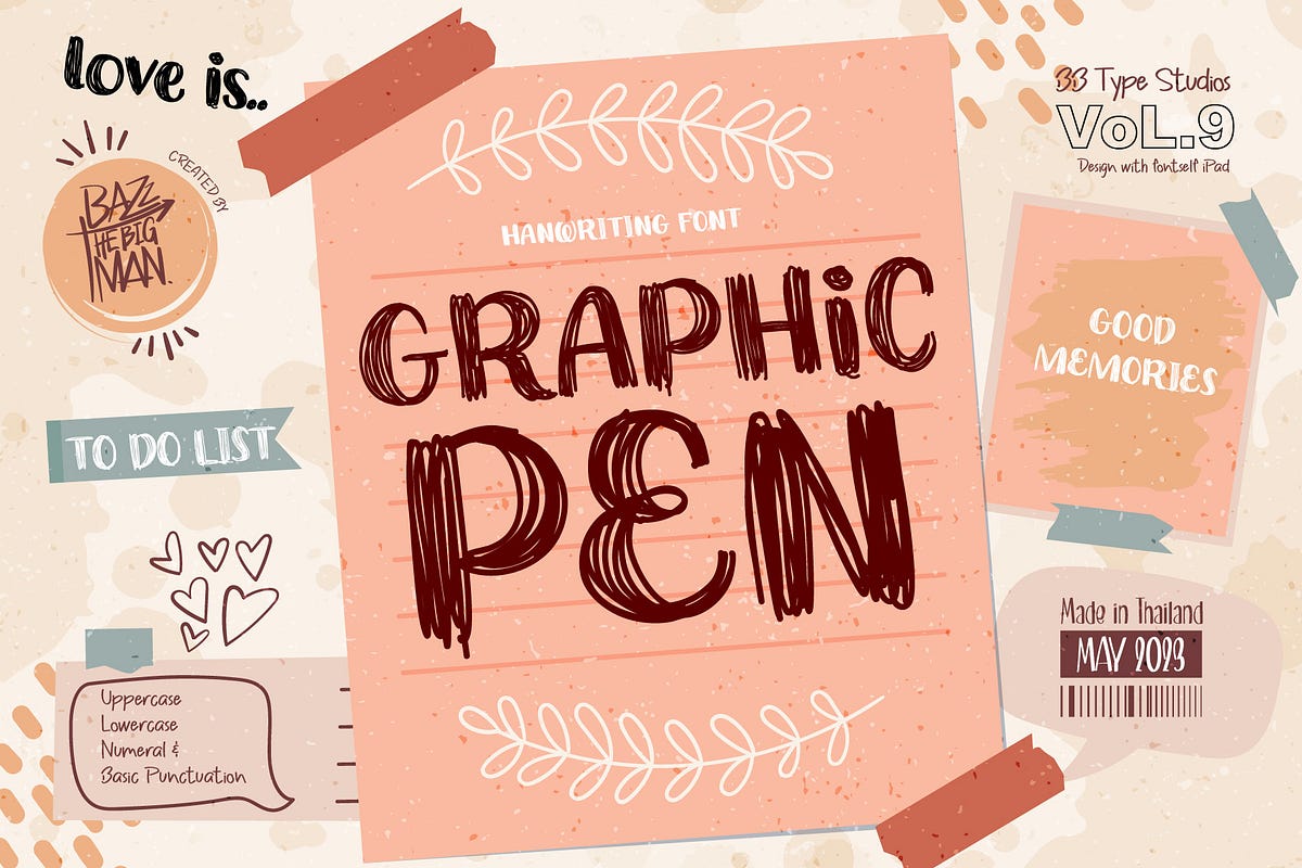 Graphic Pen Font - Isabellaink - Medium