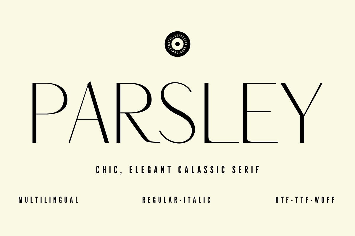 Parsley Font | by Chloecipher | May, 2024 | Medium