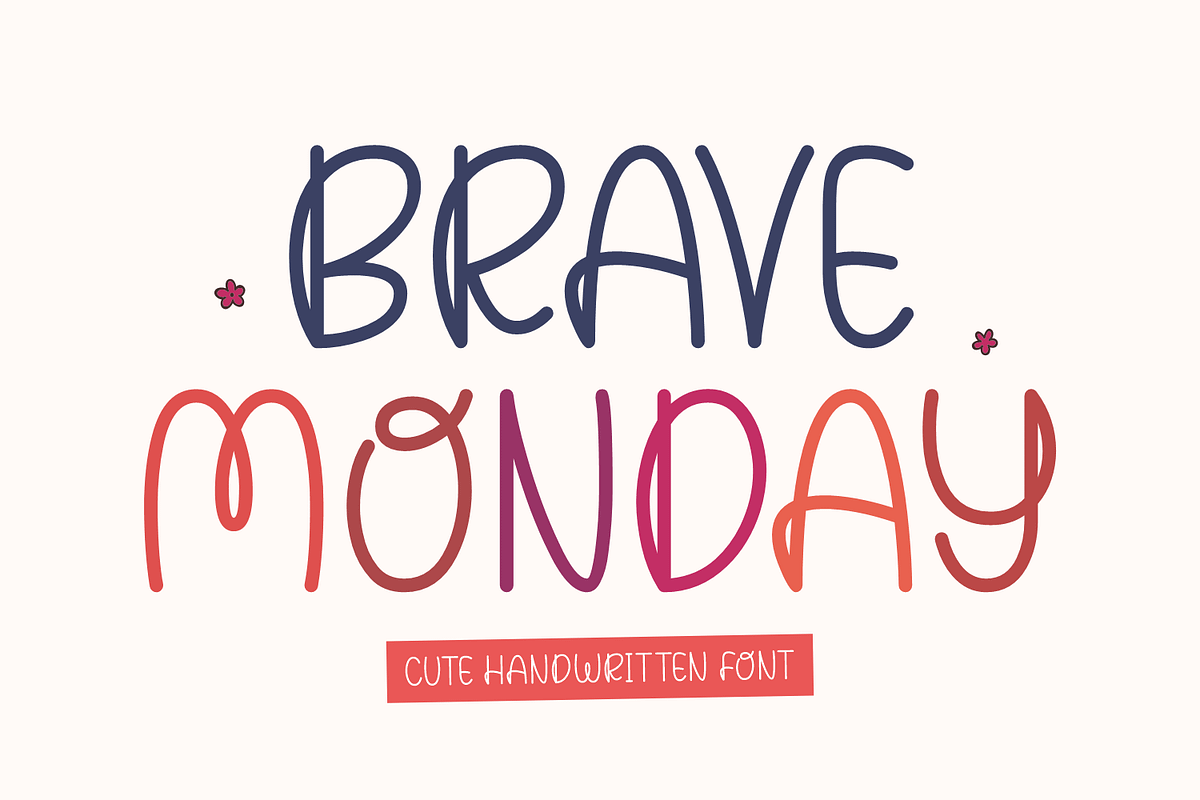 Brave Monday Font (Script Fonts) | by Lijungh | Apr, 2024 | Medium