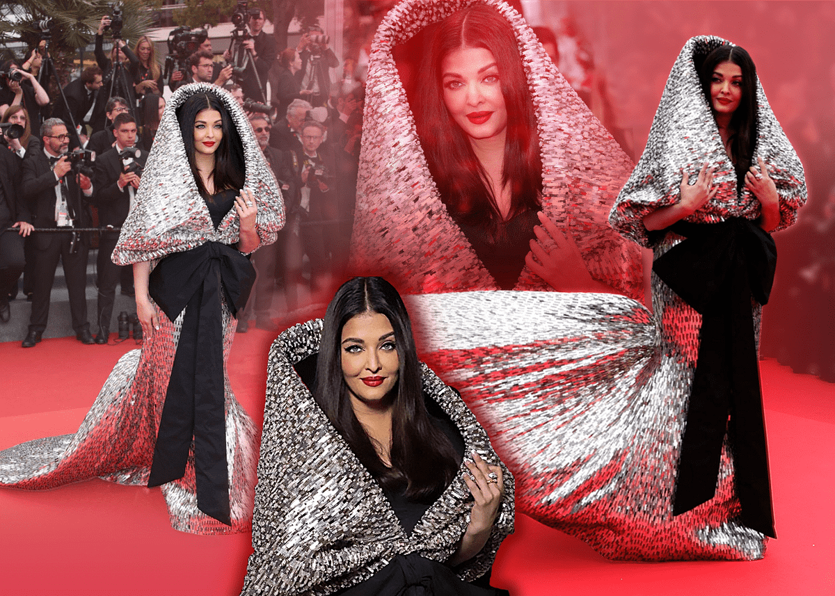 Aishwarya Rai Bachchan appears Cannes Red Carpet with Silver Hooded Gown | by Jazzlr | Sep, 2023 ...