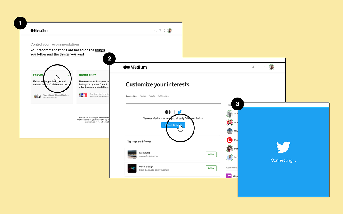 Connect to your Twitter network on Medium | by Rachel Williams | The ...