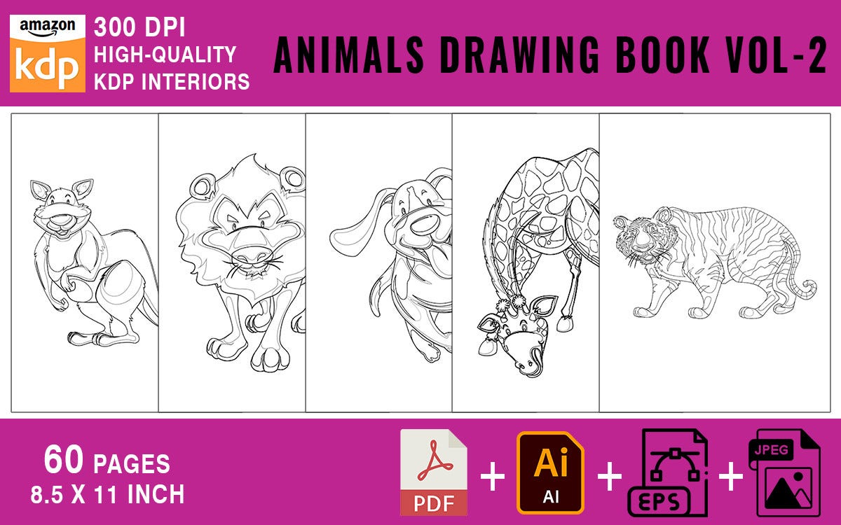Animals Drawing Book Vol-2 - Miamarionette - Medium