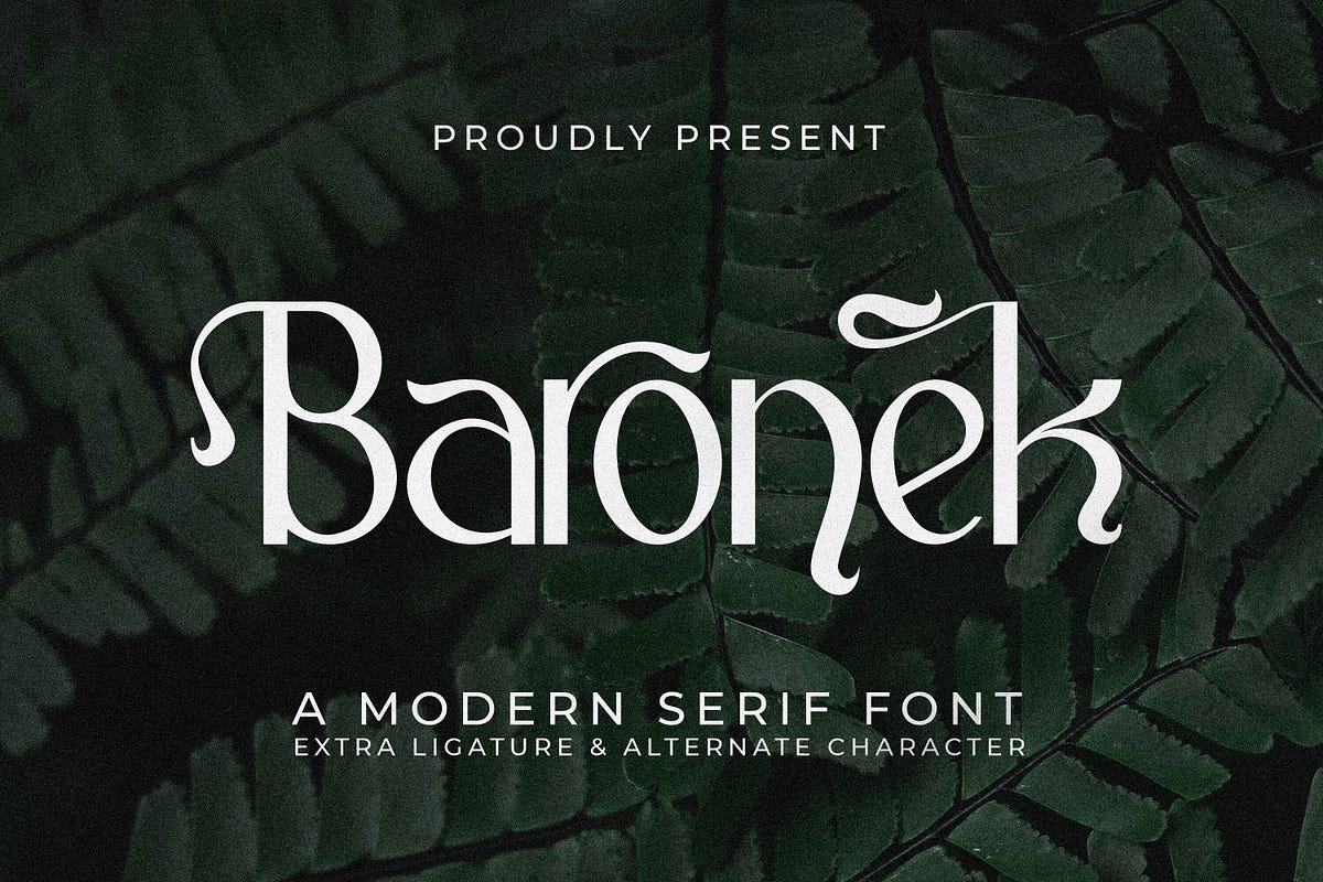 Baronek Font - Digidruid - Medium
