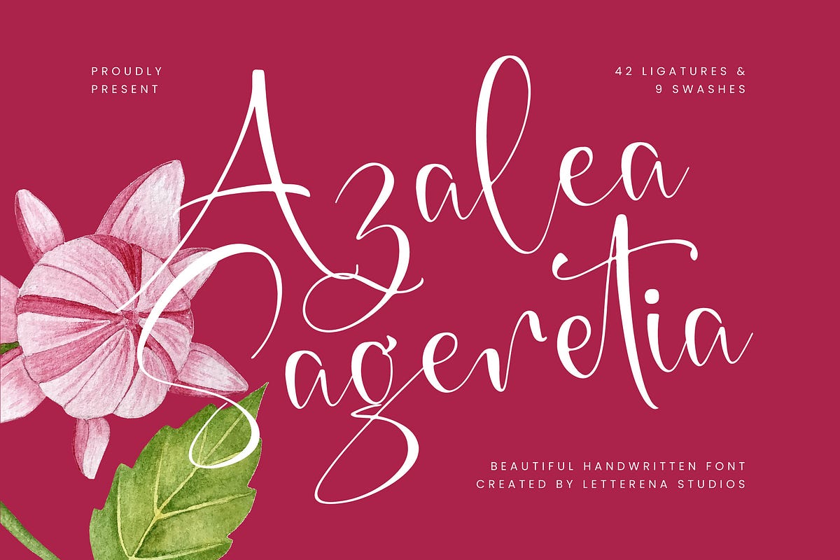 Azalea Sageretia Font | by Avaastral | Jul, 2024 | Medium