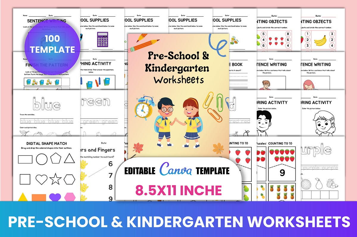 KIDS Pre-School & Kindergarten Worksheet Free | by Aetherarcadia | Aug ...