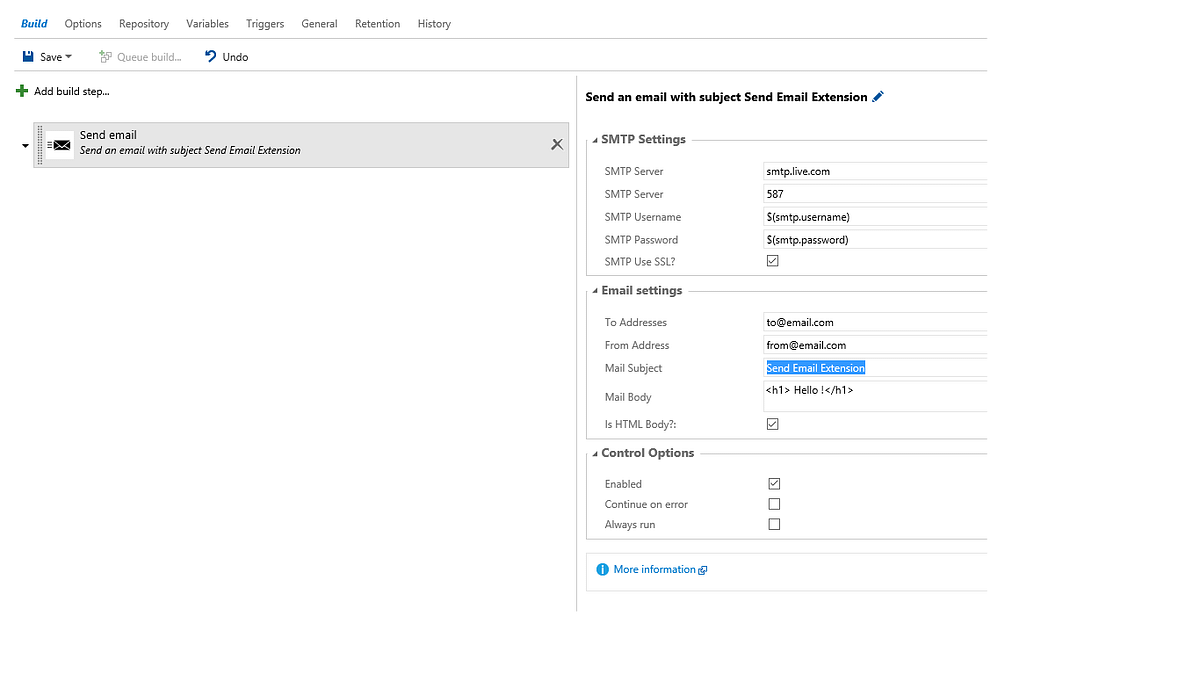 How to send email from Azure pipeline | by Vishwanath Shetty | Medium