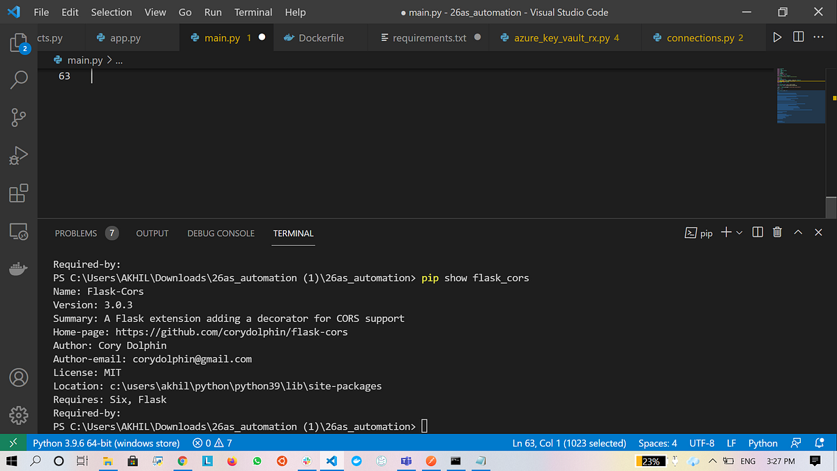 ImportError: No module named ‘flask_cors’ | by Ted James | Medium