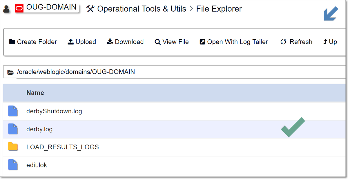 WebLogic Log Request and File Upload Solution: File Explorer and Log Viewer & Tailer | by WLSDM ...