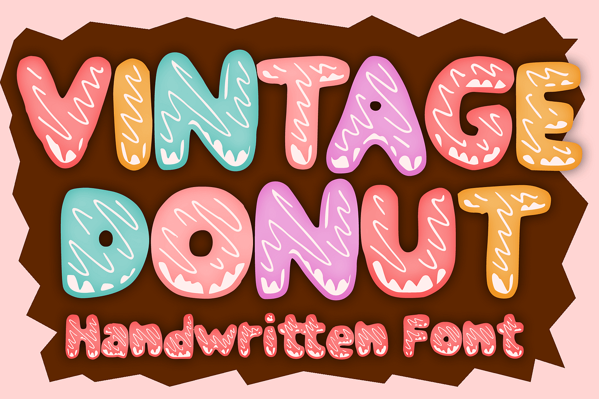 Vintage Donut Font - Lilyluminary - Medium