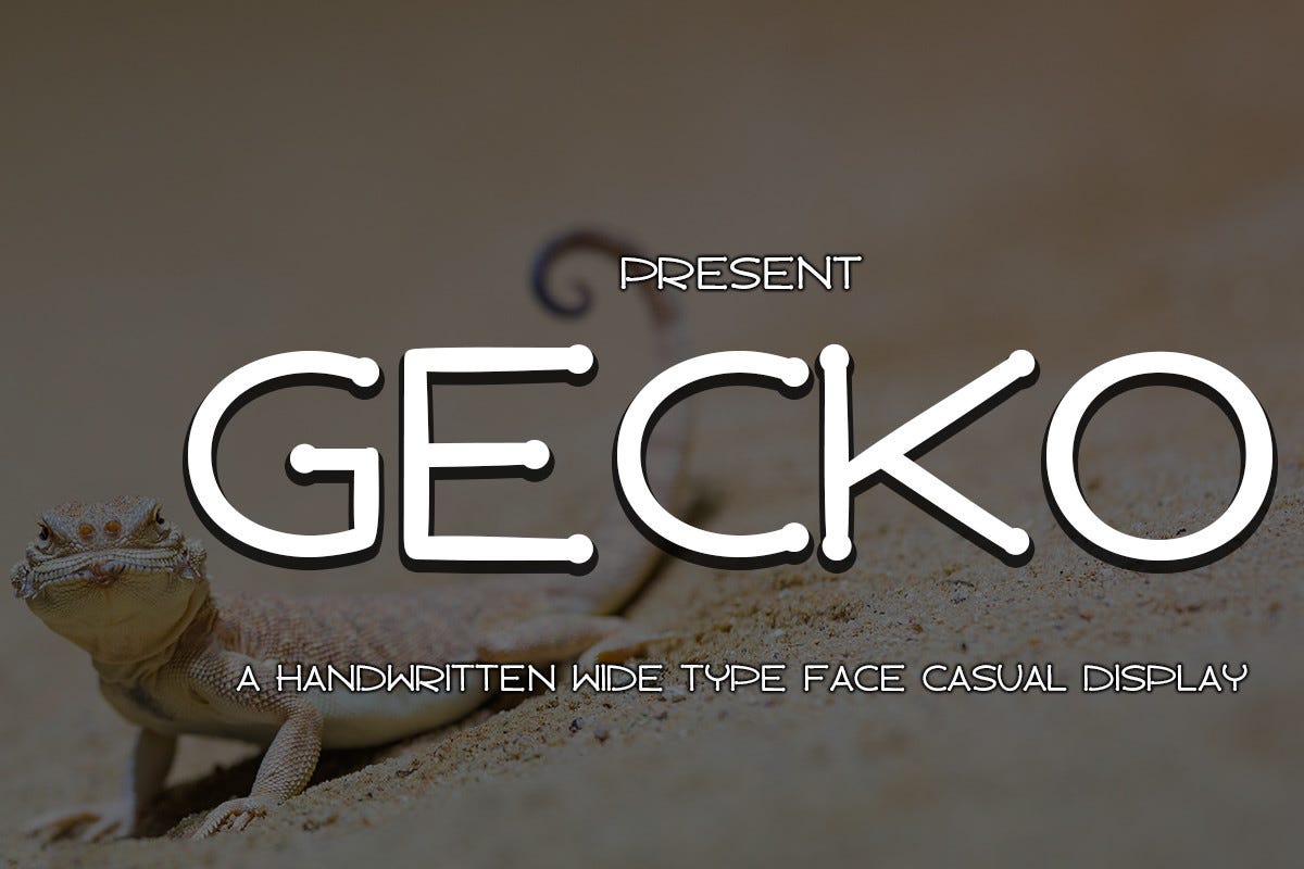 Gecko Font - Lilyluminary - Medium