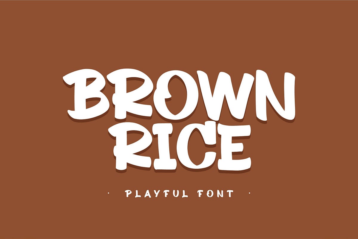 Brown Rice Font - Sophiaspectra - Medium