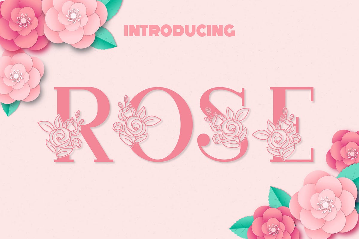 Rose Font - Datadreamer - Medium