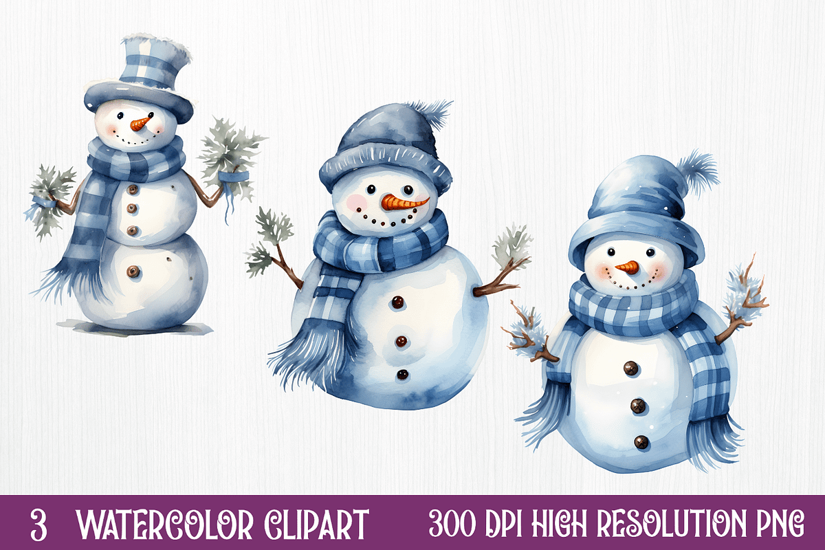 Blue Christmas Watercolor Clipart PNG | by Novanebulae | Jul, 2024 | Medium