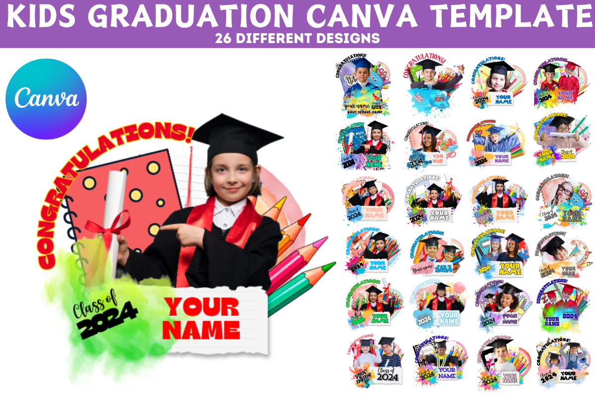 Kids Graduation Canva Editable Template Free | by Neat11 | Sep, 2024 ...