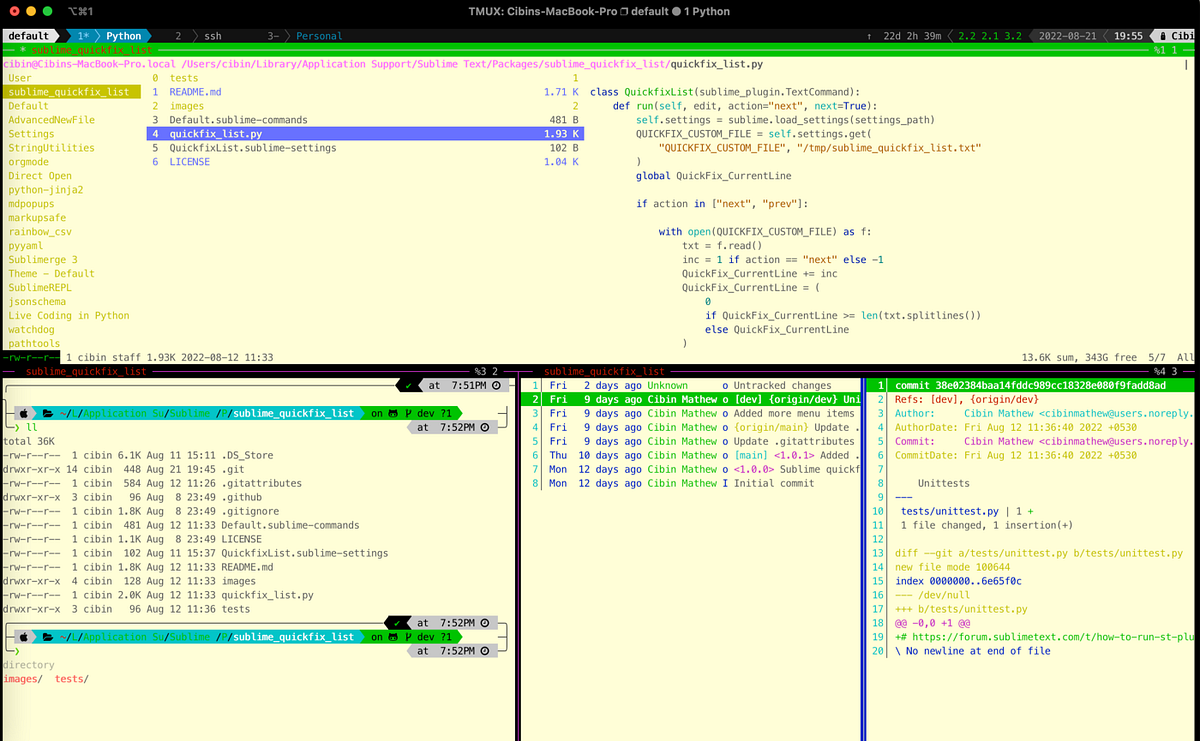 Tmux: Awesome list of customisations | by Cibin Mathew | Medium