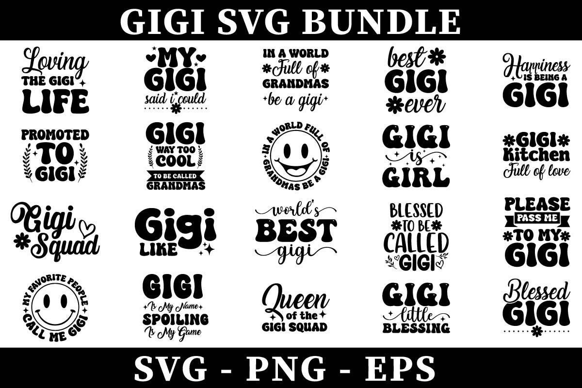 Gigi SVG Bundle Free Download | by Vectorverve | May, 2024 | Medium