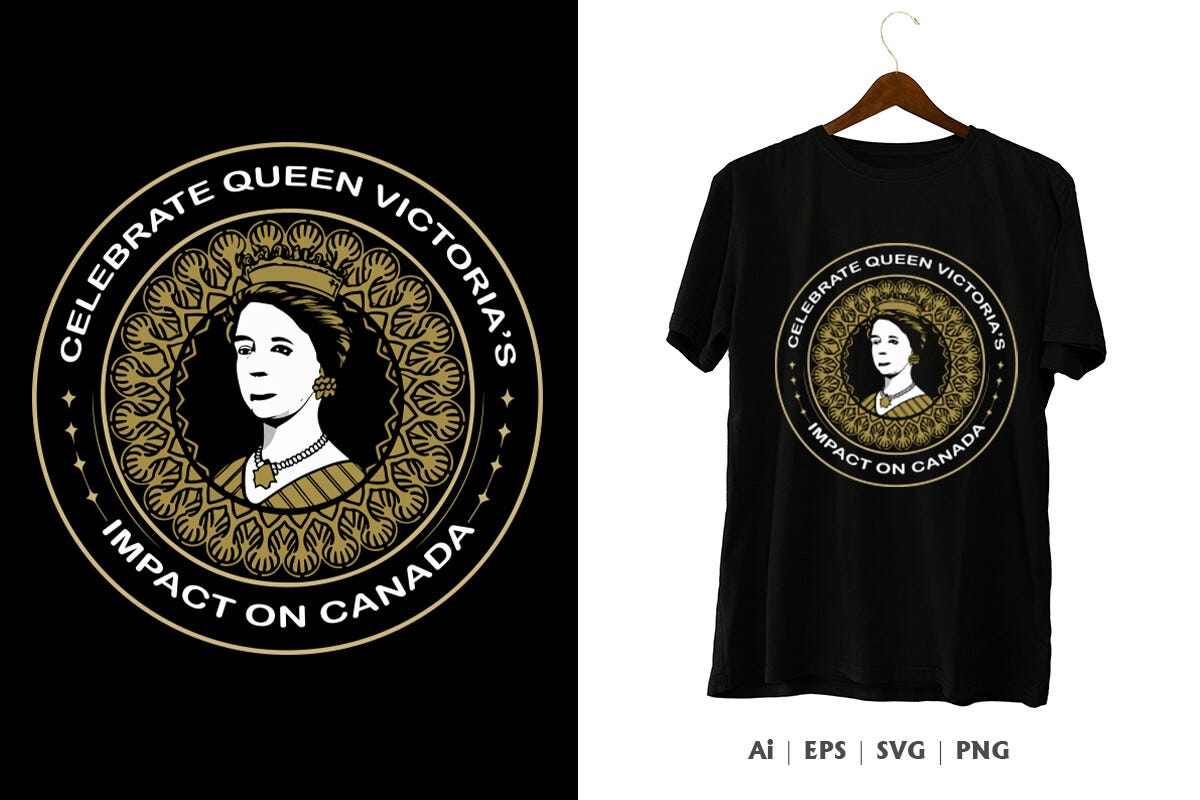 T-shirt Celebrate Queen Victoria’s Free Download | by Vectorverve | May ...