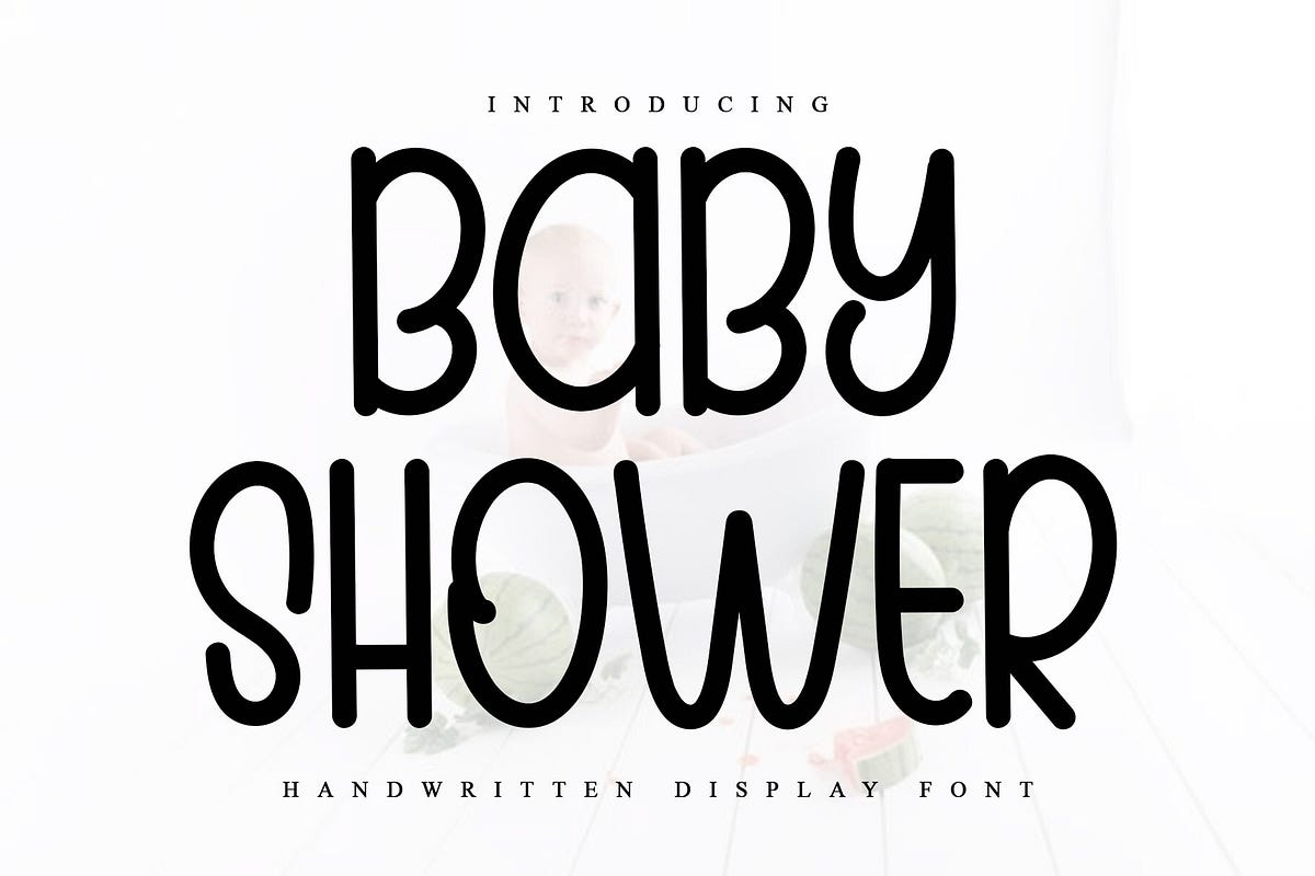 Baby Shower Font Free - Sophiasovereign - Medium