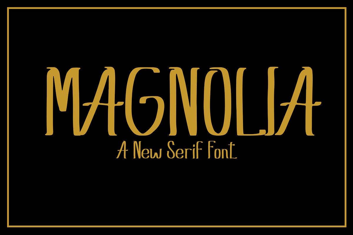 Magnolia Font | by Isabellaink | May, 2024 | Medium