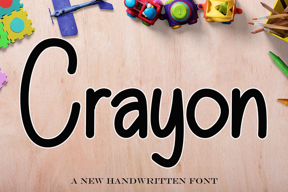 Crayon Font | by Chloechroma | May, 2024 | Medium