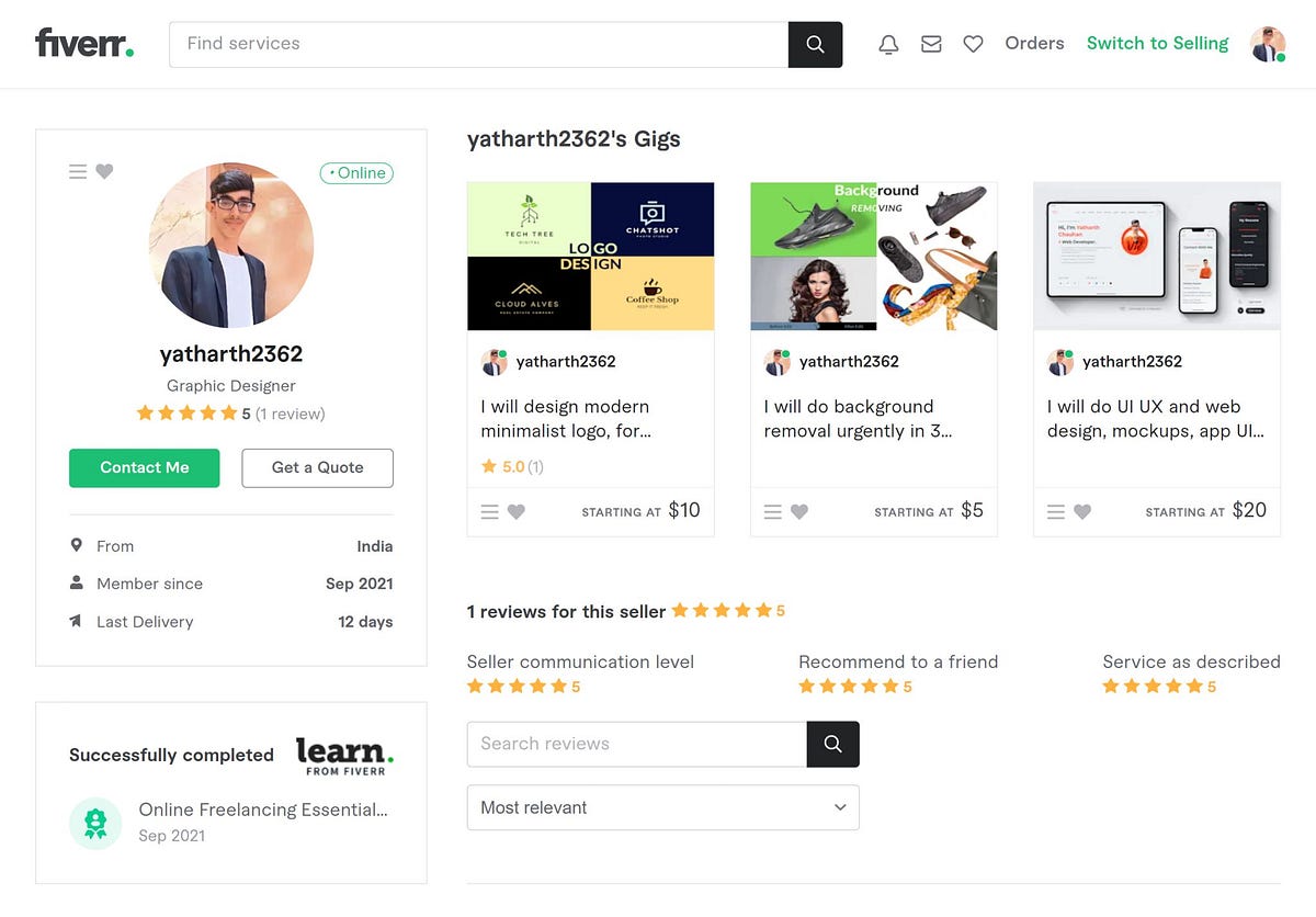 How was my first order experience on Fiverr as a freelancer? | by ...