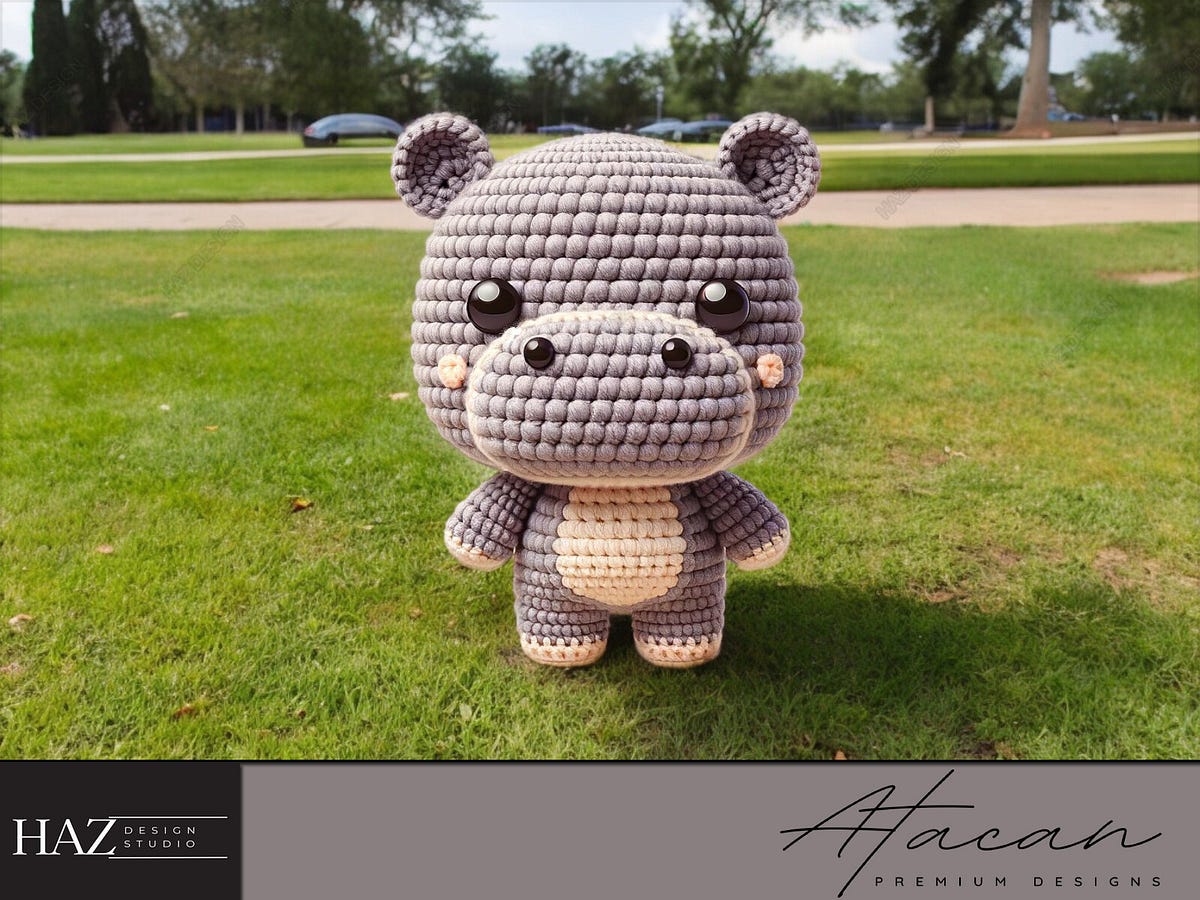 Cuddly Crochet Hippo Amigurumi Pattern (Printable Crochet Patterns ...