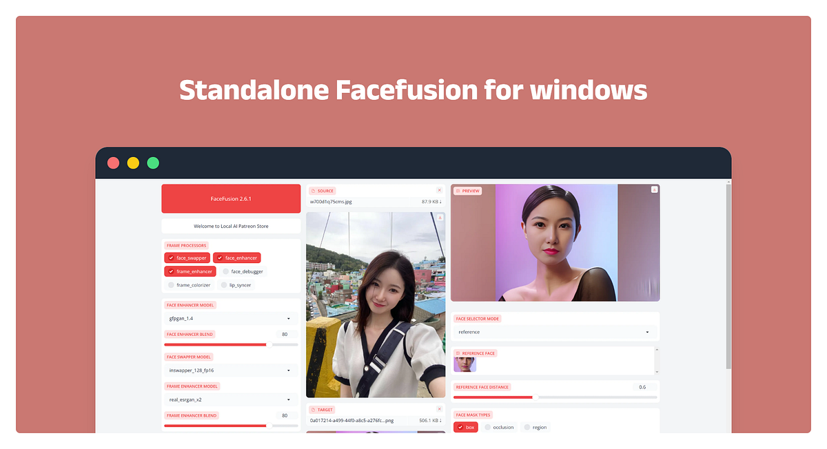 Standalone Facefusion 2.6.1: An AI Face Swapping Application for Windows | by Local AI | Jun ...