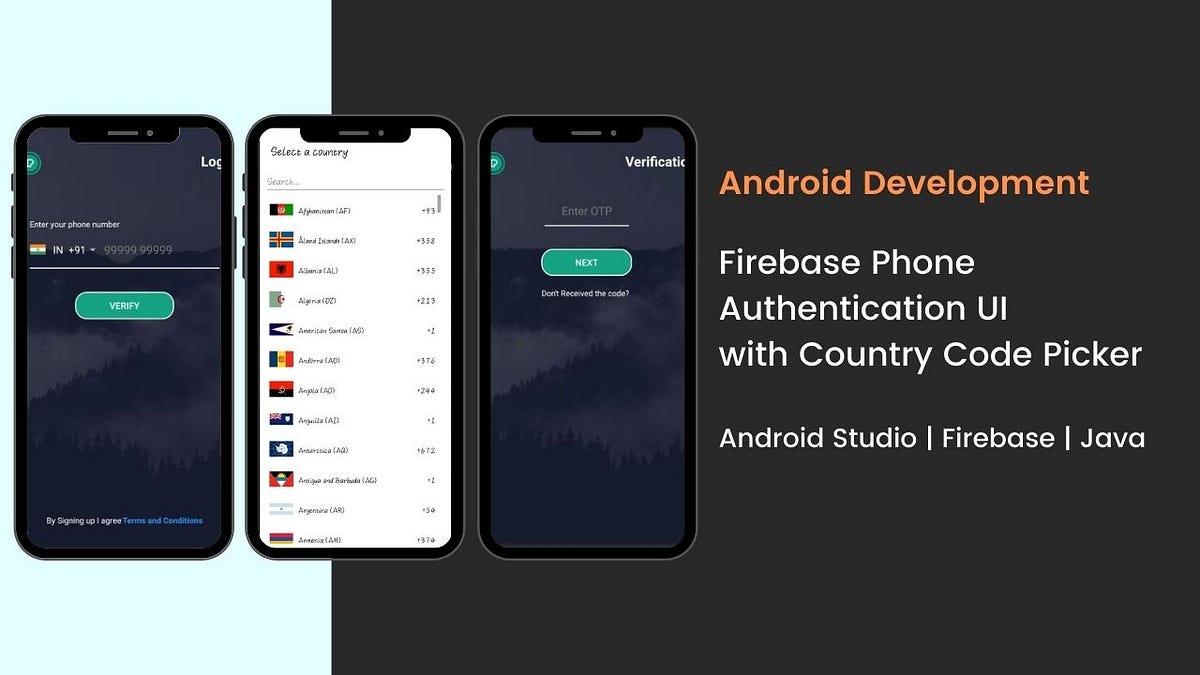Firebase Phone Authentication UI | Android Studio | Java | by Golap ...