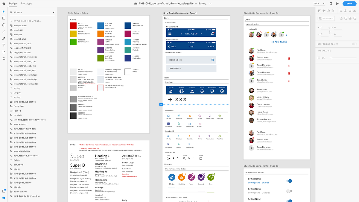 An Adobe XD Style Guide and Design System | by Jason James | Medium