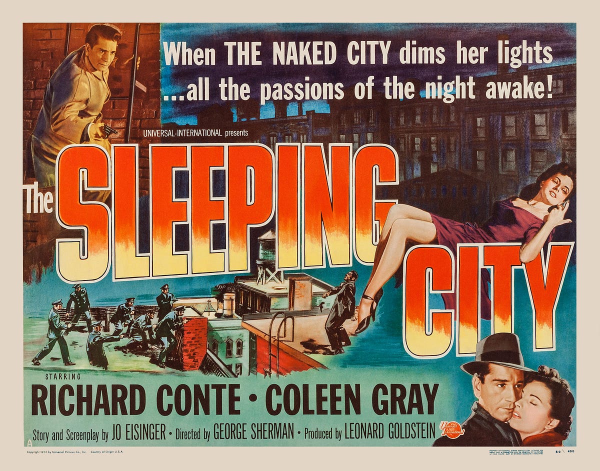 Film Noir Oddity: The Sleeping City (1950) | by Adam Tawfik | Medium