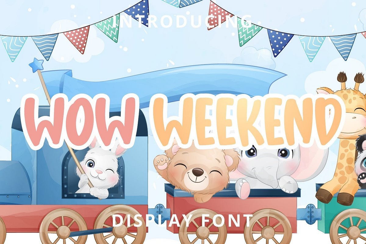 Wow Weekend Font - Threedsvgpros - Medium