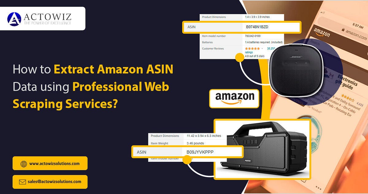 How to Extract Amazon ASIN Data using Professional Web Scraping Services? | by actosoluions | Medium