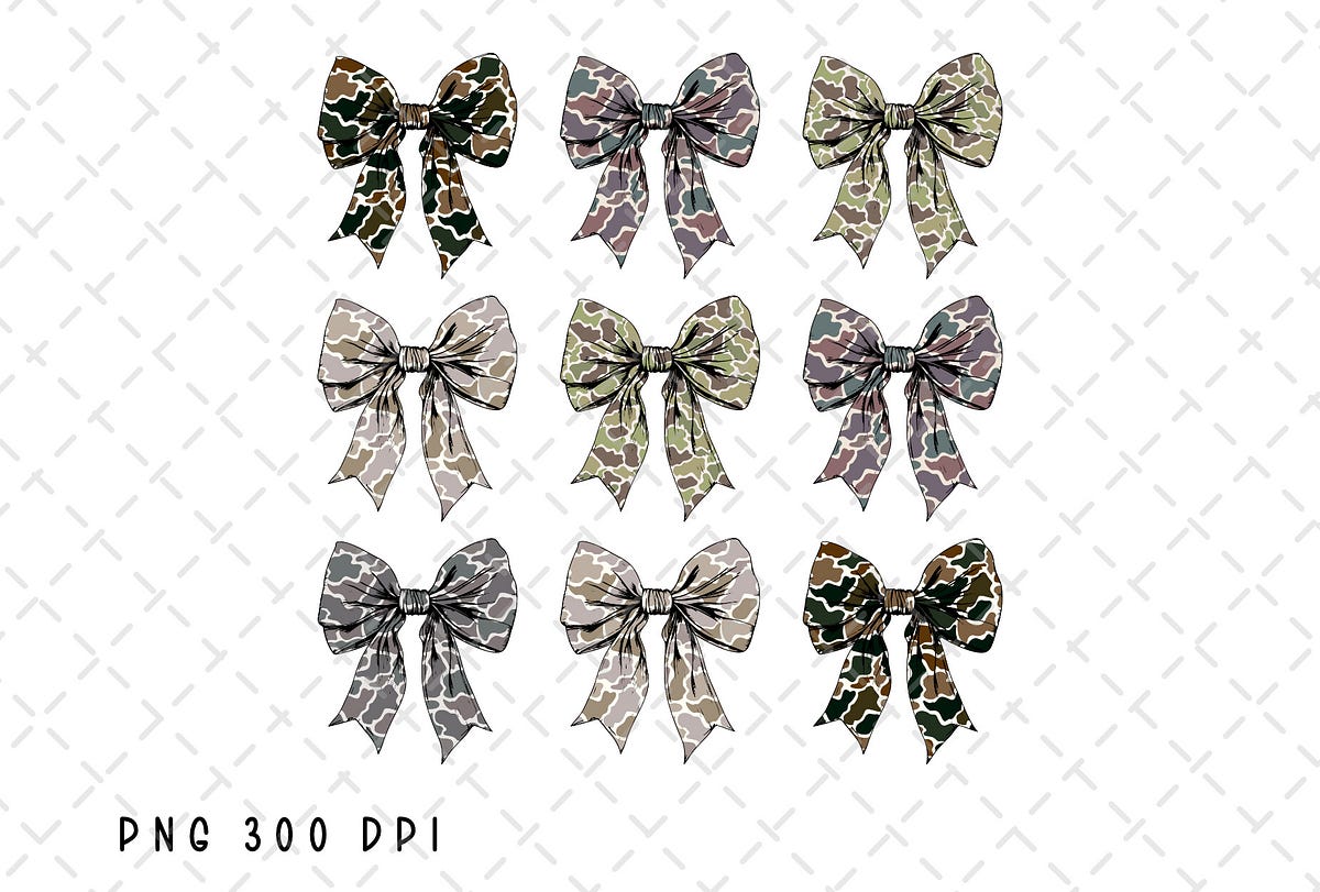 Camo Coquette Bow Hunting Camouflage PNG Free | by Optimisticgill | Sep ...
