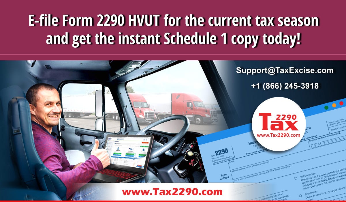 E-file Form 2290 and Get the Instant Schedule 1 Copy! | by ThinkTrade ...