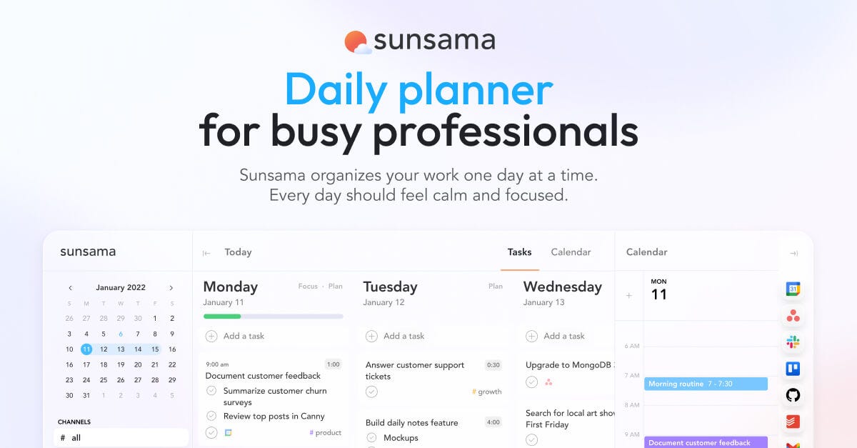 Sunsama App Full Review — Get Tasks Done More Peacefully | by Theo ...