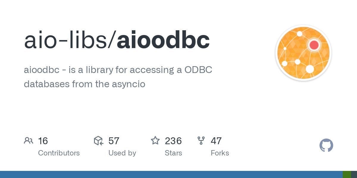 Docker Image With Preinstalled Aioodbc For Python Asyncioodbc Driver