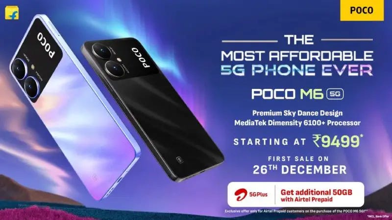 POCO M6 5G Launched India Price Specifications | by Shobuj Tech | Dec, 2023 | Medium