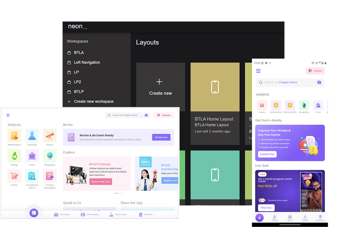 Neon — the server-driven UI (SDUI) tool powering apps at Byju’s | by BTLA Tech Team | Medium
