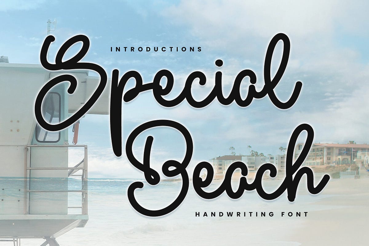 Special Beach Font - Miamosaic - Medium