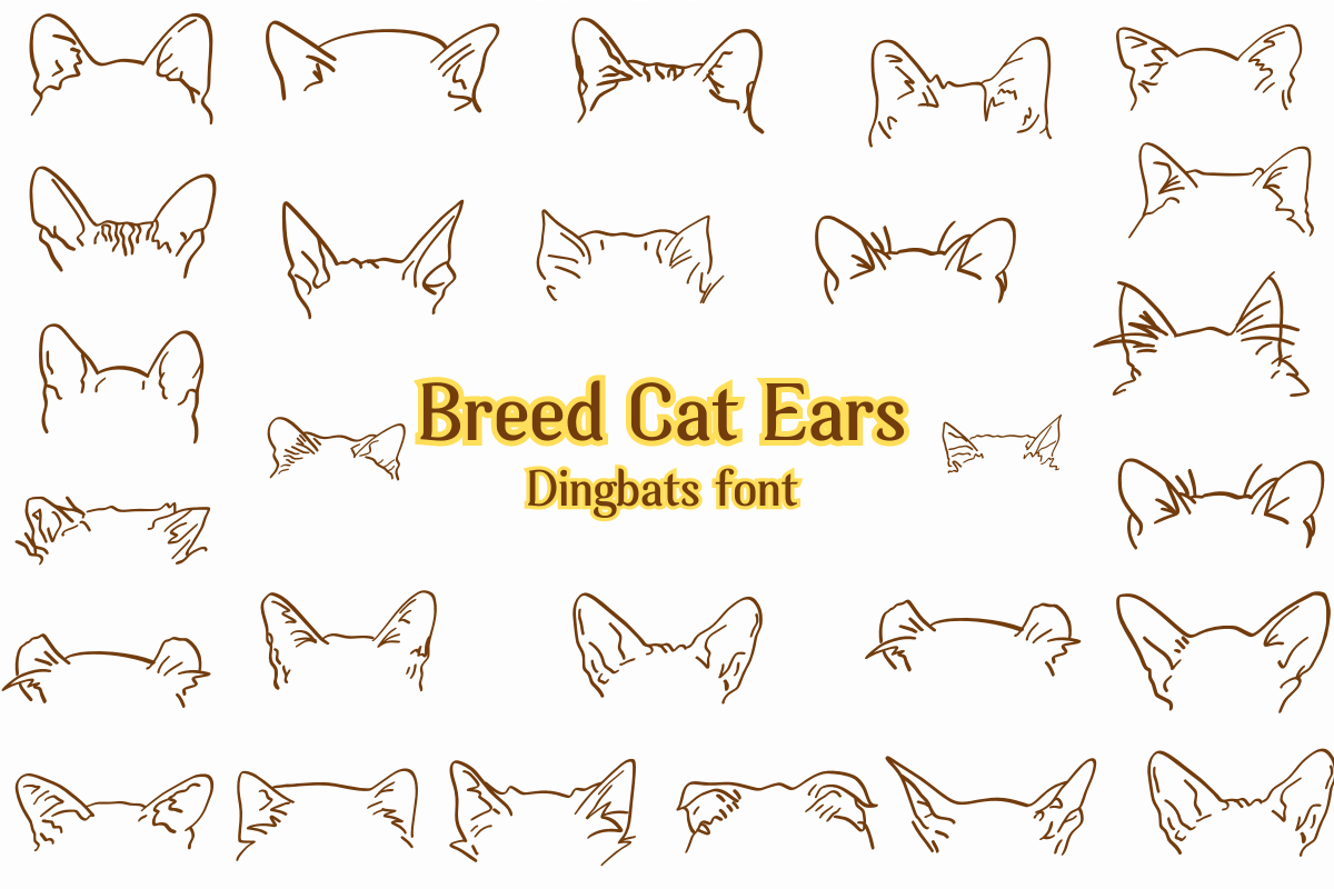 Breed Cat Ears Font - Fontmaven - Medium