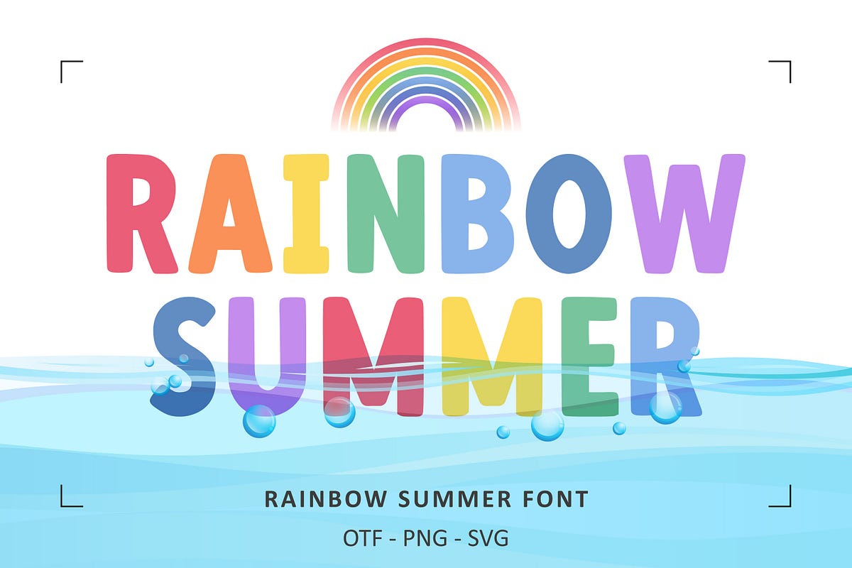 Rainbow Summer Colorful Font | by Sophiasovereign | Apr, 2024 | Medium