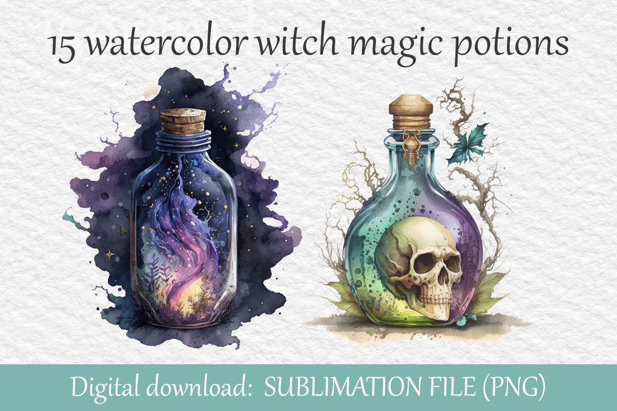 15 Witch Magic Potion Bottle Pack Free Download | by Glowglyph | Apr, 2024 | Medium