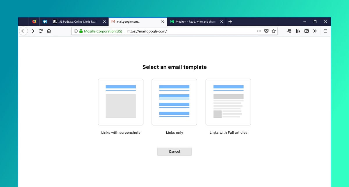 Thoughts on the Firefox Email Tabs experiment | by Ian Bicking ...