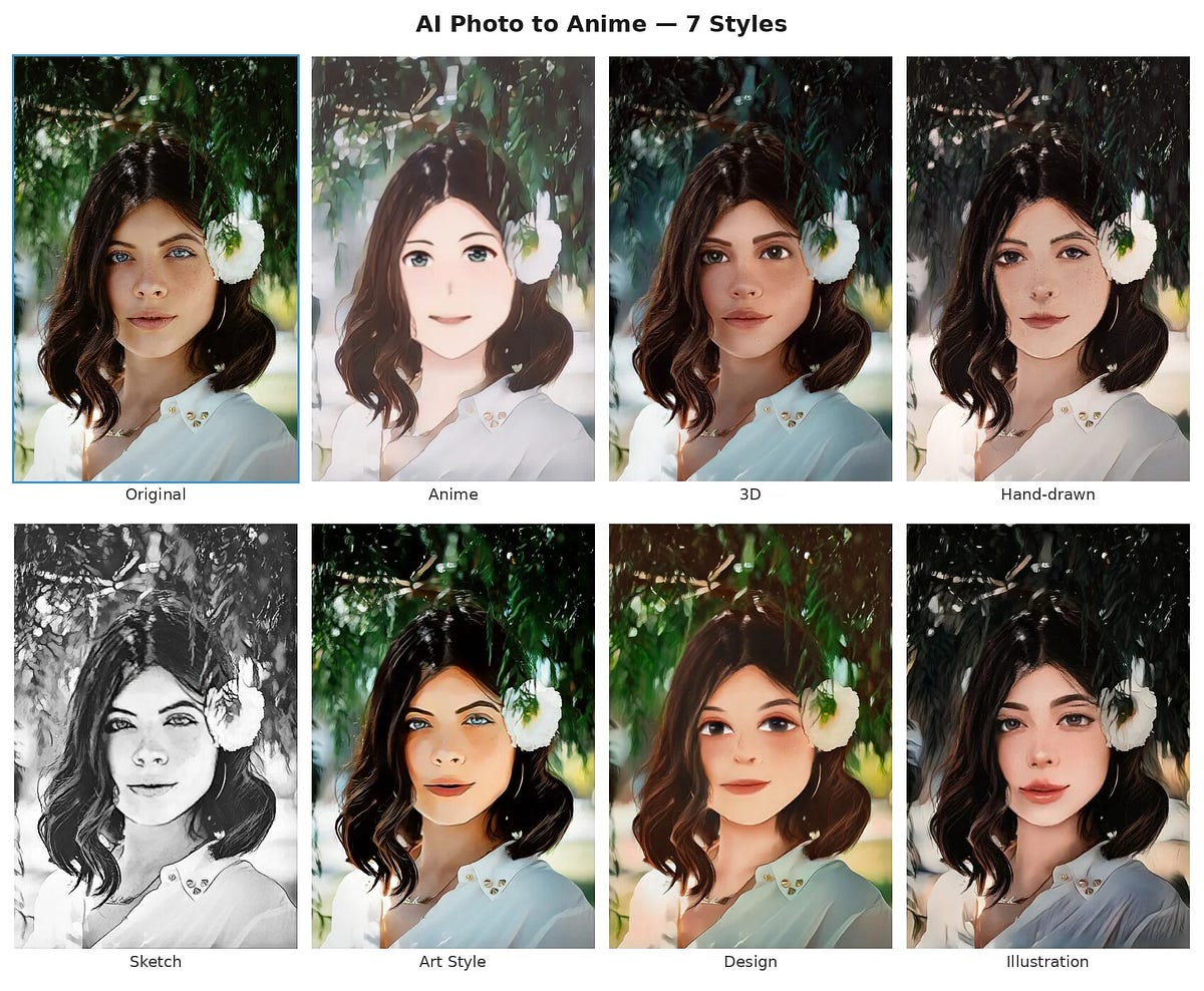 Transform Photos to Anime & Cartoon Styles with an API | by AIEngine ...