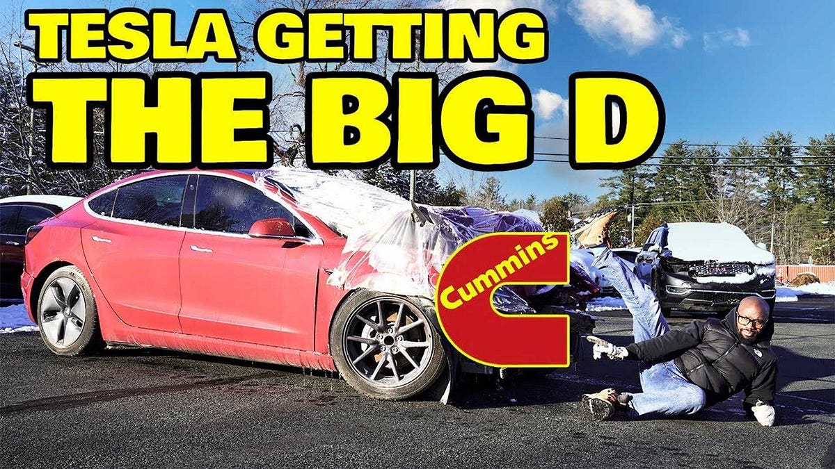Rich Rebuilds Will Put A Cummins Diesel In A Tesla Model 3 | by kay ...