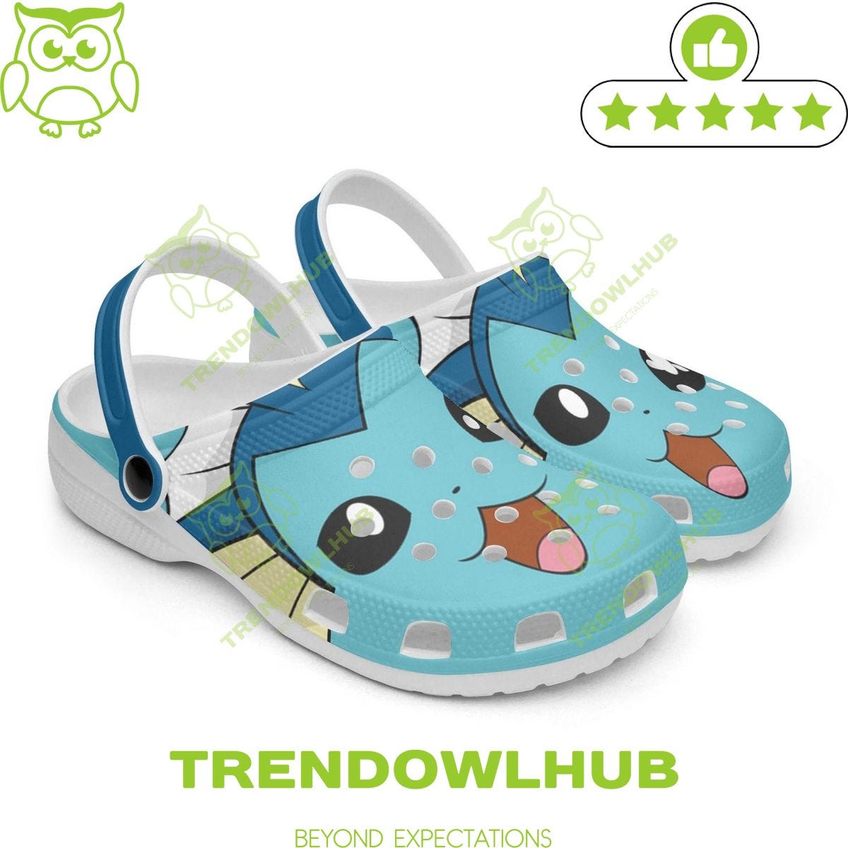 Vaporeon Bubble Jet Water type Pokemon Crocs | by Trend Owl Hub Fashion ...